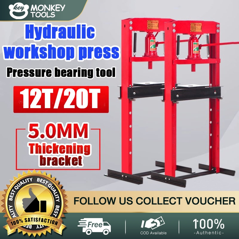 Hydraulic Shop Presses 12T|20T Hand Presses Bearing Machines | Shopee ...