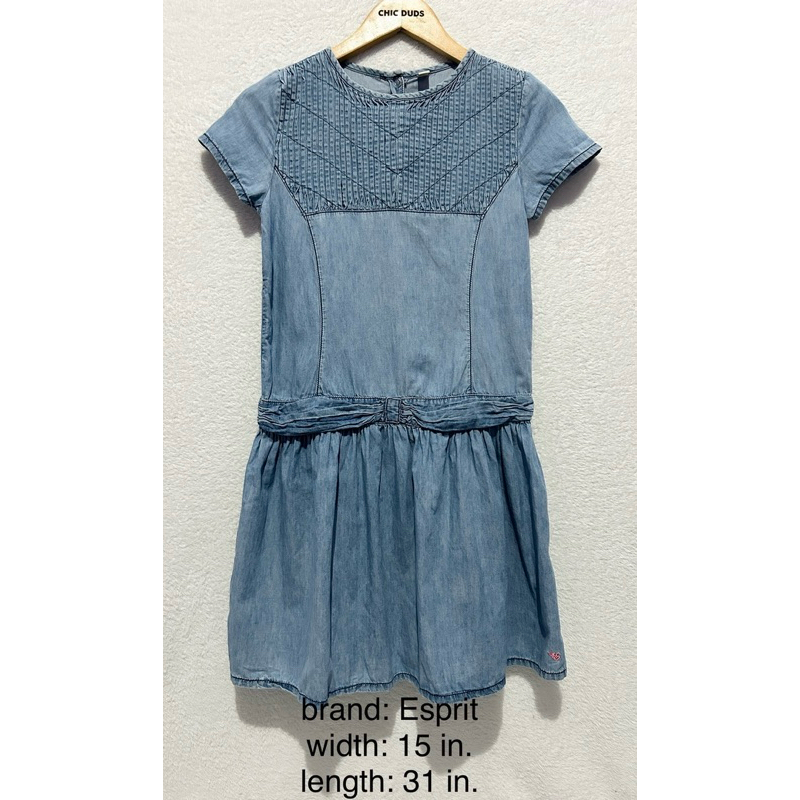 KIDS PRELOVED Esprit denim dress (10-11Y) | Shopee Philippines