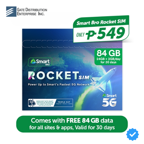 Smart Bro Rocket Sim 549 | Shopee Philippines