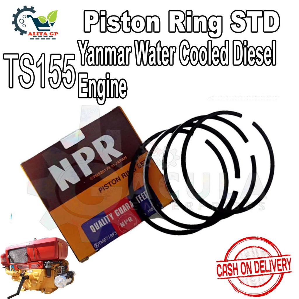 Piston Ring STD Yanmar TS155 NS130 Water Cooled Diesel Engine | Shopee ...