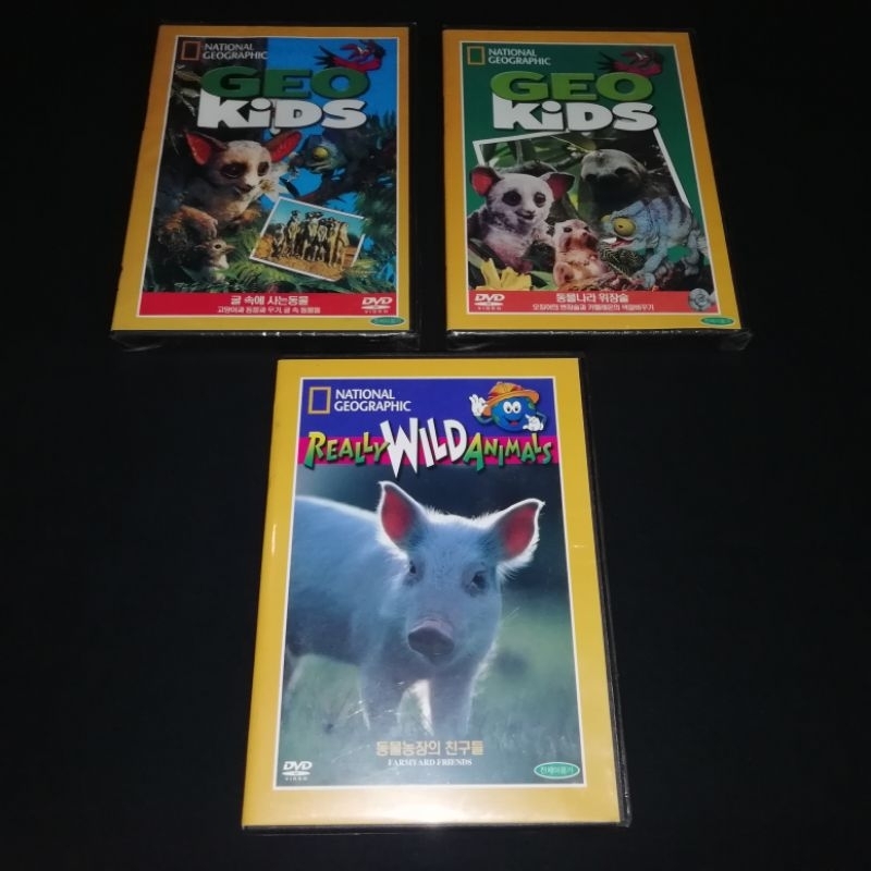 (Take All) NAT GEO KIDS DVD (3 Disc) Made in Korea ORIGINAL National ...