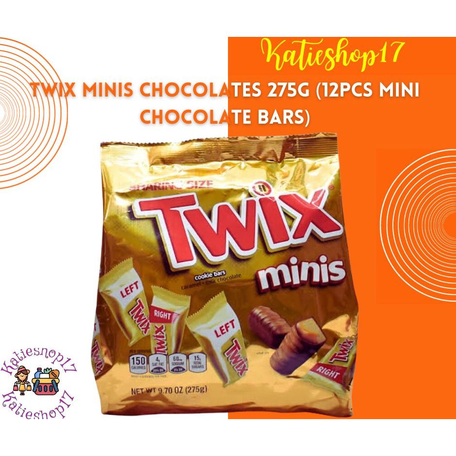 Twix Minis Chocolates 275g (12pcs mini chocolate bars) | Shopee Philippines