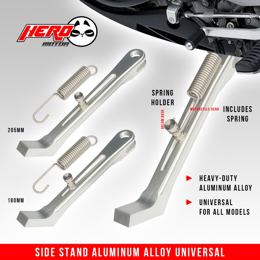Side Stand 180mm & 205mm Heavy-Duty Aluminum Alloy Universal | Shopee ...