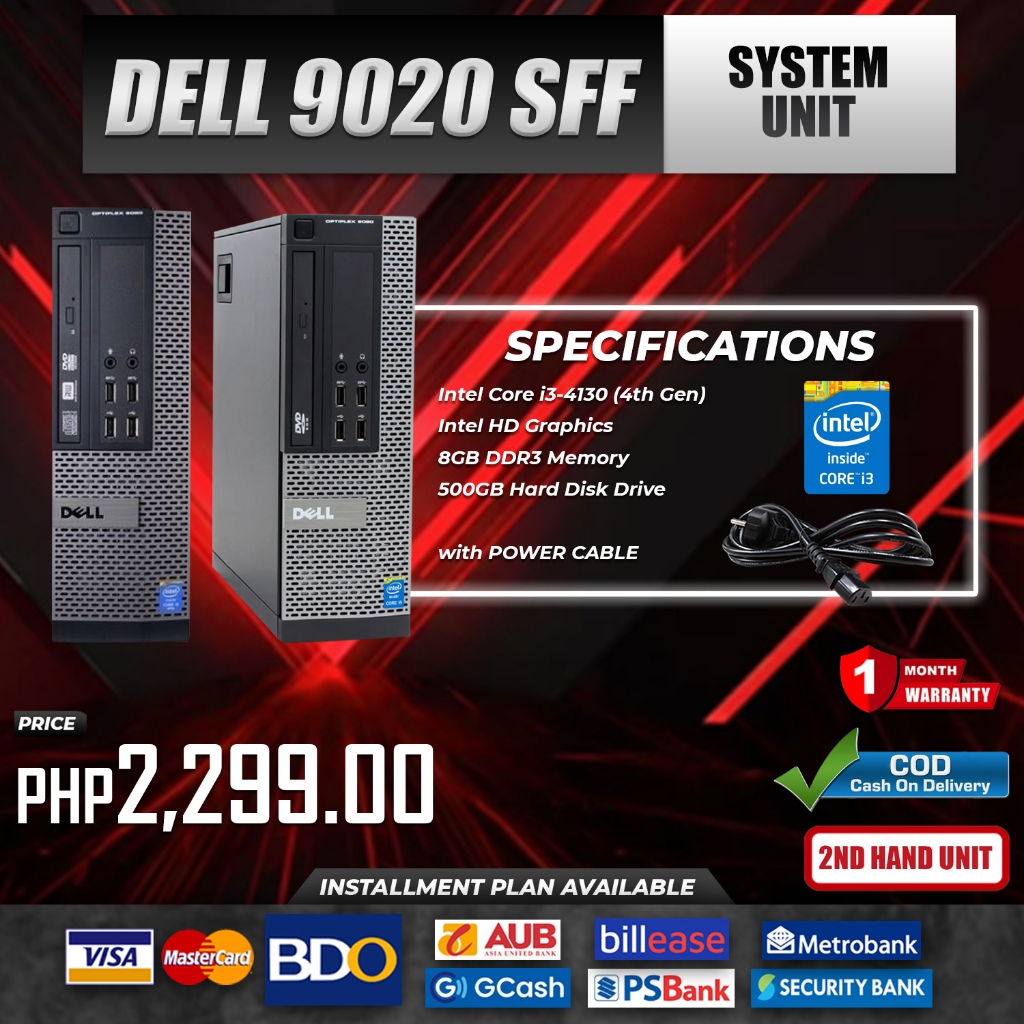 CPU DELL 9020 SFF Intel Core i3 4130 8gb 500gb hdd ( 4th generation ...