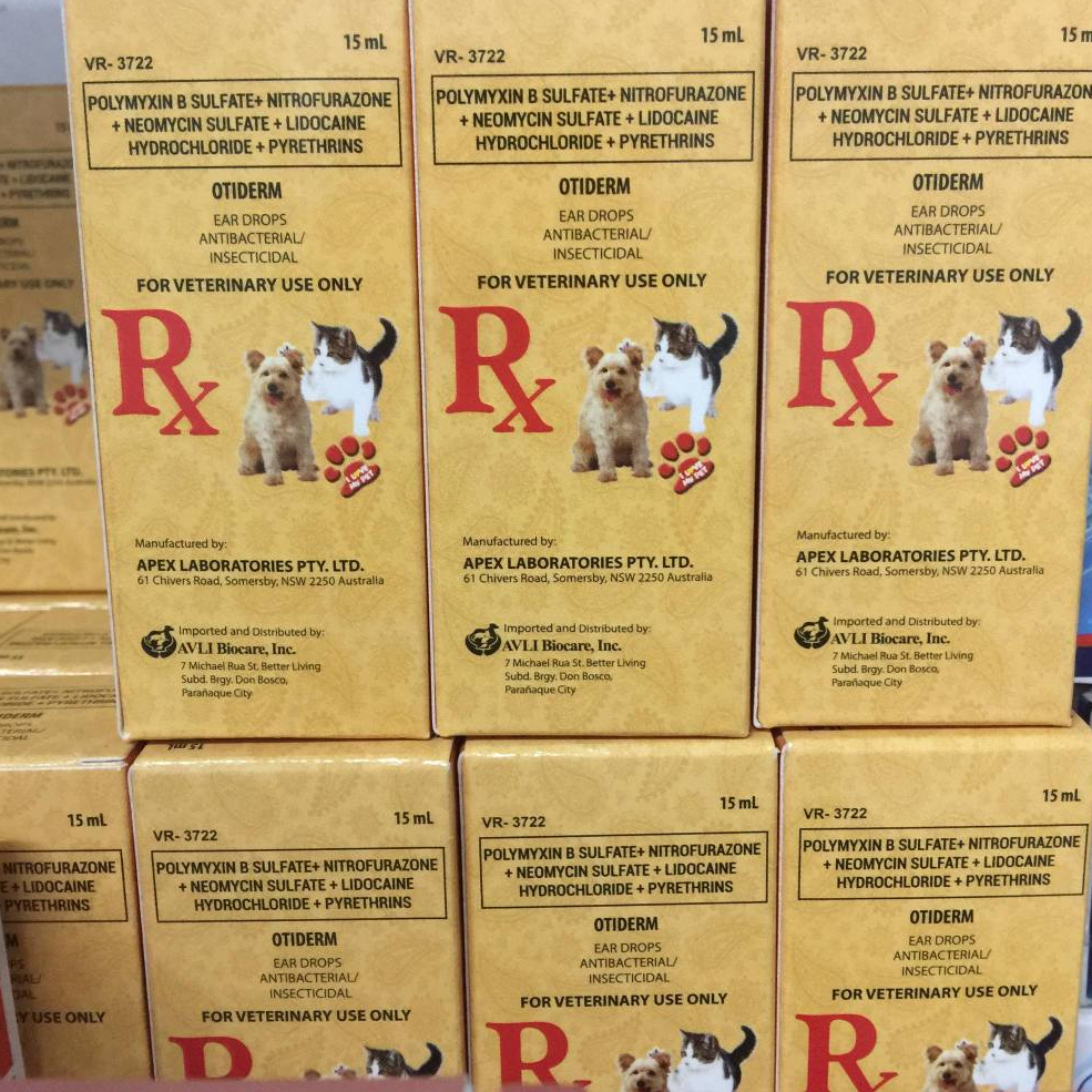 Otiderm Ear Drops for Dogs & Cats Mites 15ml | Shopee Philippines