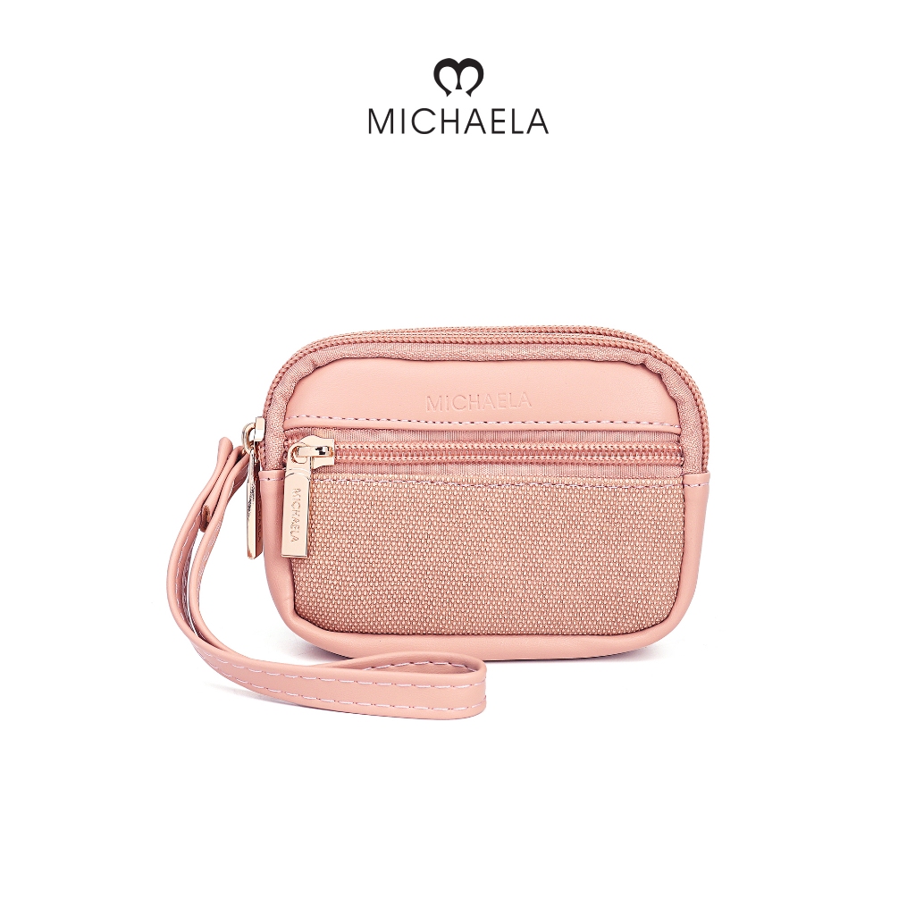 MICHAELA Wristlet Zipper Wallet with Dual Pockets Chic for Credit Cards ...