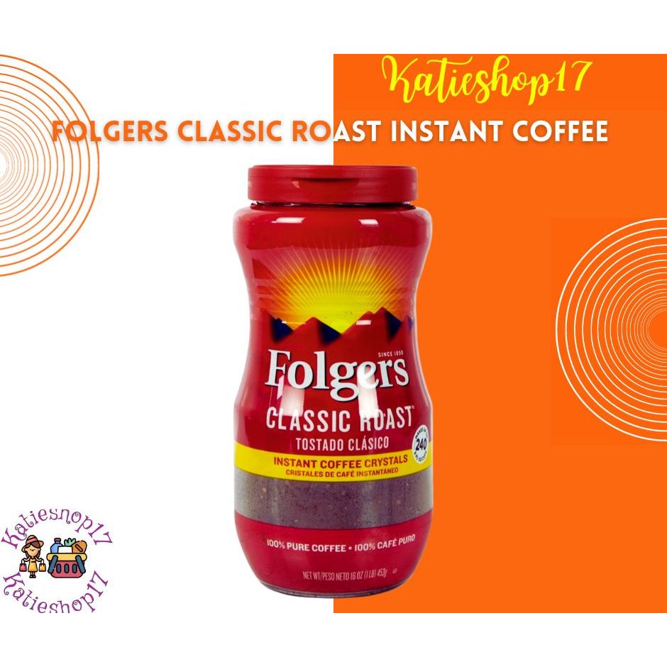 Folgers Classic Roast Instant Coffee | Shopee Philippines