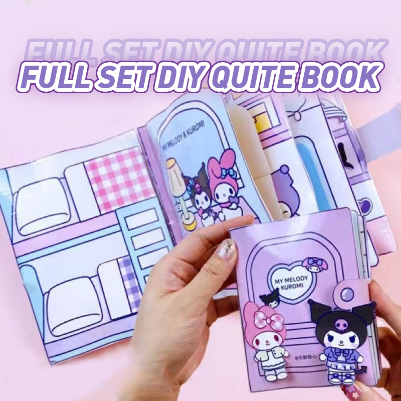 Diy Dress Up Quiet Book Sanrio Book Puzzle Couomi Doll Paper Girls Cute ...