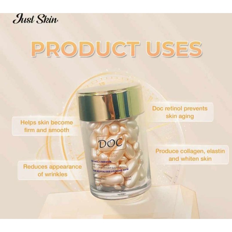 DOC RETINOL CORREXION LINE SMOOTHING NIGHT SERUM CAPSULES 30 ...