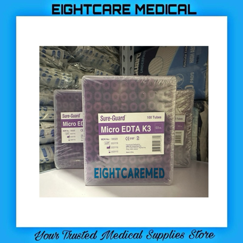 Microtainer EDTA Tube 0.5ml 100’s Sureguard | Shopee Philippines