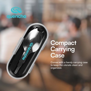QUENCHA Portable Cutlery Set, Collapsible Travel Utensils | Shopee ...