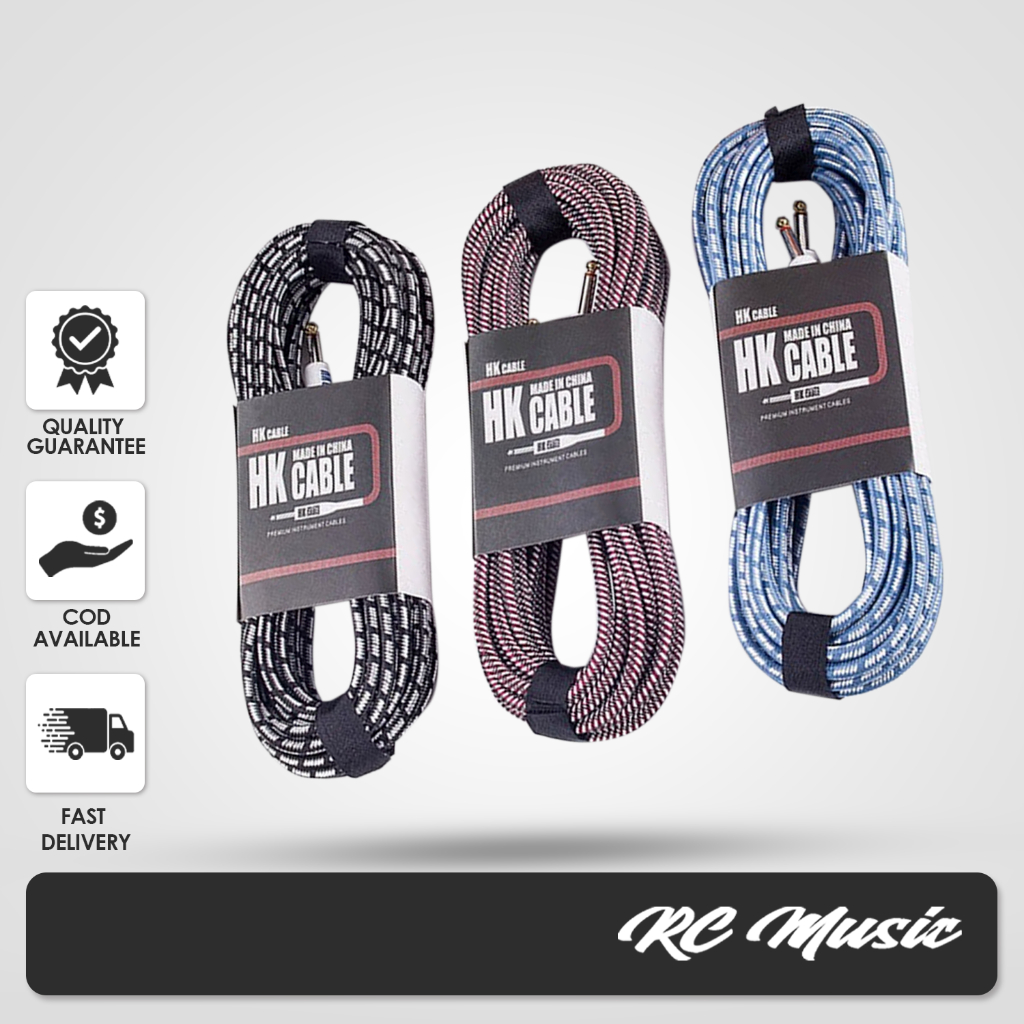 RC Music Electric Guitar Cable Wire Cord 3M/5M/10M No Noise Shielded ...
