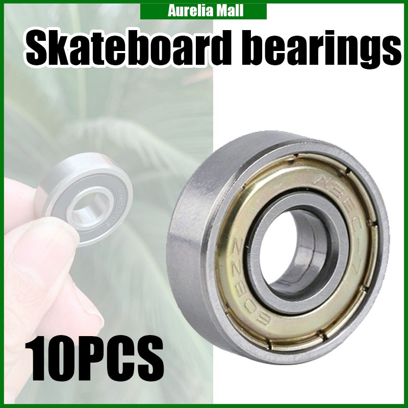 10 pcs Stainless steel Skateboard Skate Bearing Skateboard Parts ...