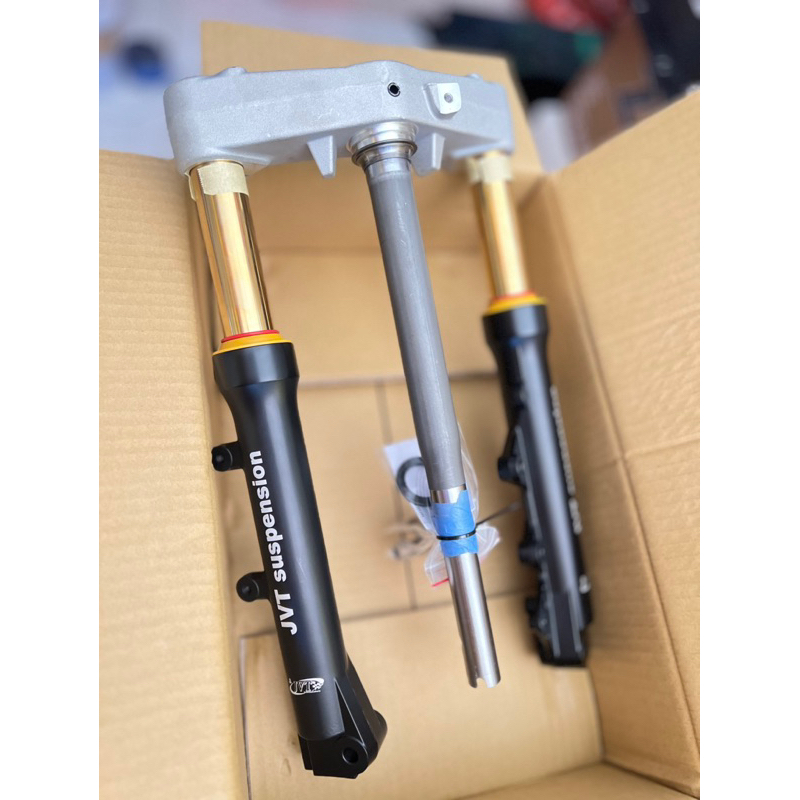 JVT Front Shock for Nmax V1/Nmax V2 33mm / Aerox titanium/gold | Shopee Philippines