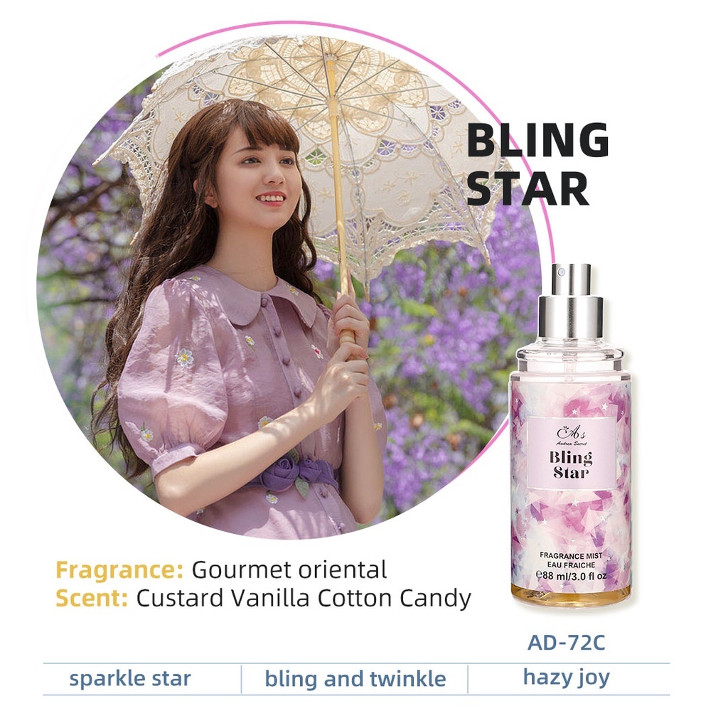 Andrea Secret Perfumes long lasting scent Bling Star Perfumes for women ...