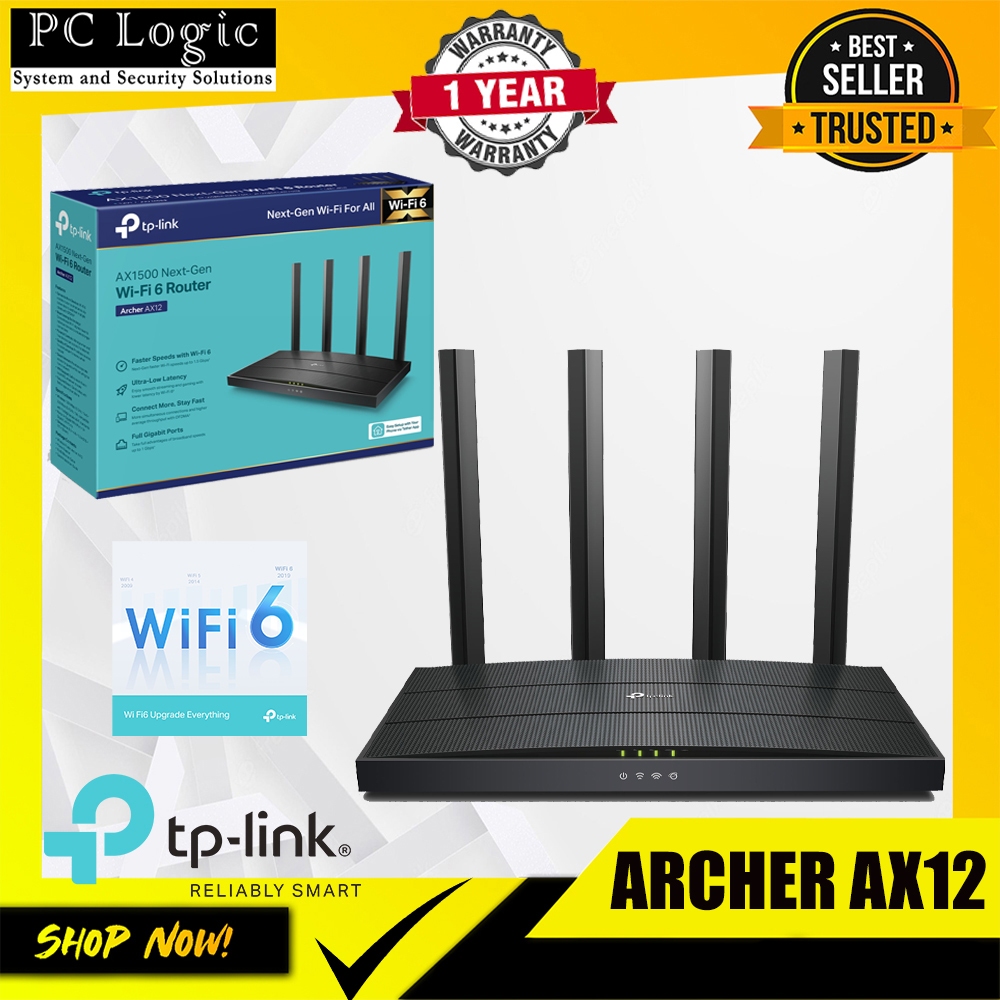 ARCHER AX12 1500MBPS I I AX1500 NEXT-GEN WI-FI 6 ROUTER I 4 ANTHENAS I ...