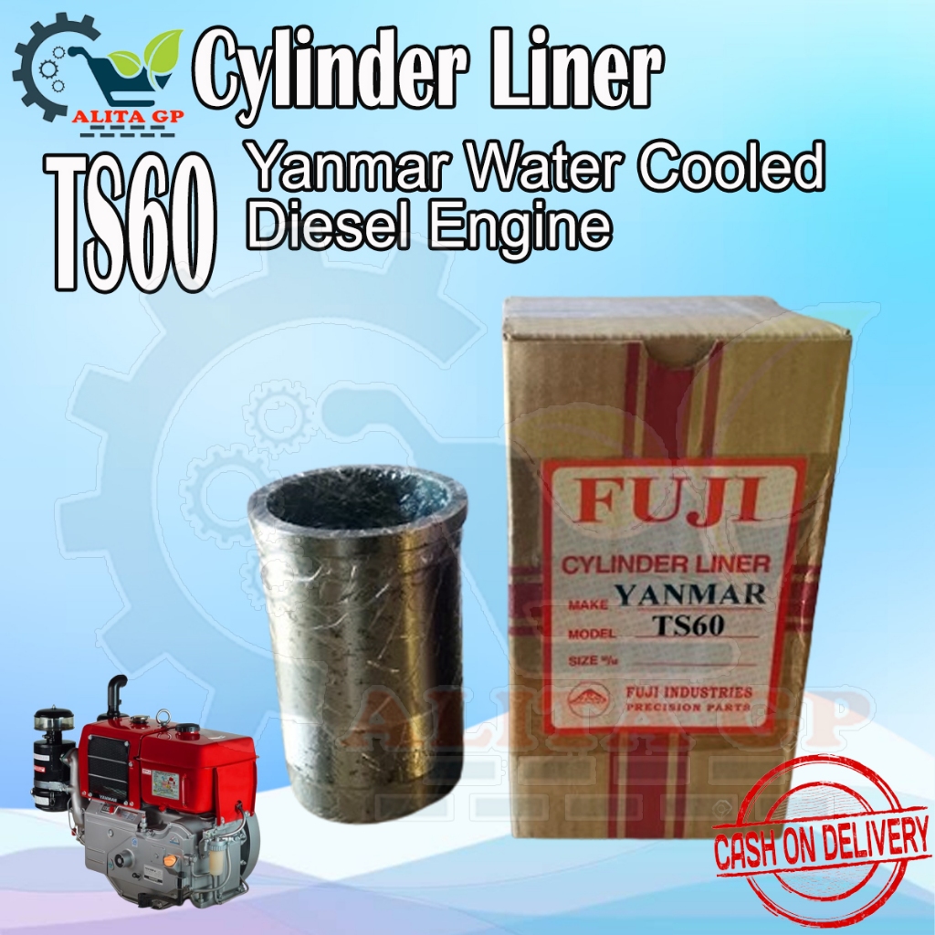 Cylinder Liner Yanmar TS60 NS60 NS50 SS60 Water Cooled Diesel Engine ...