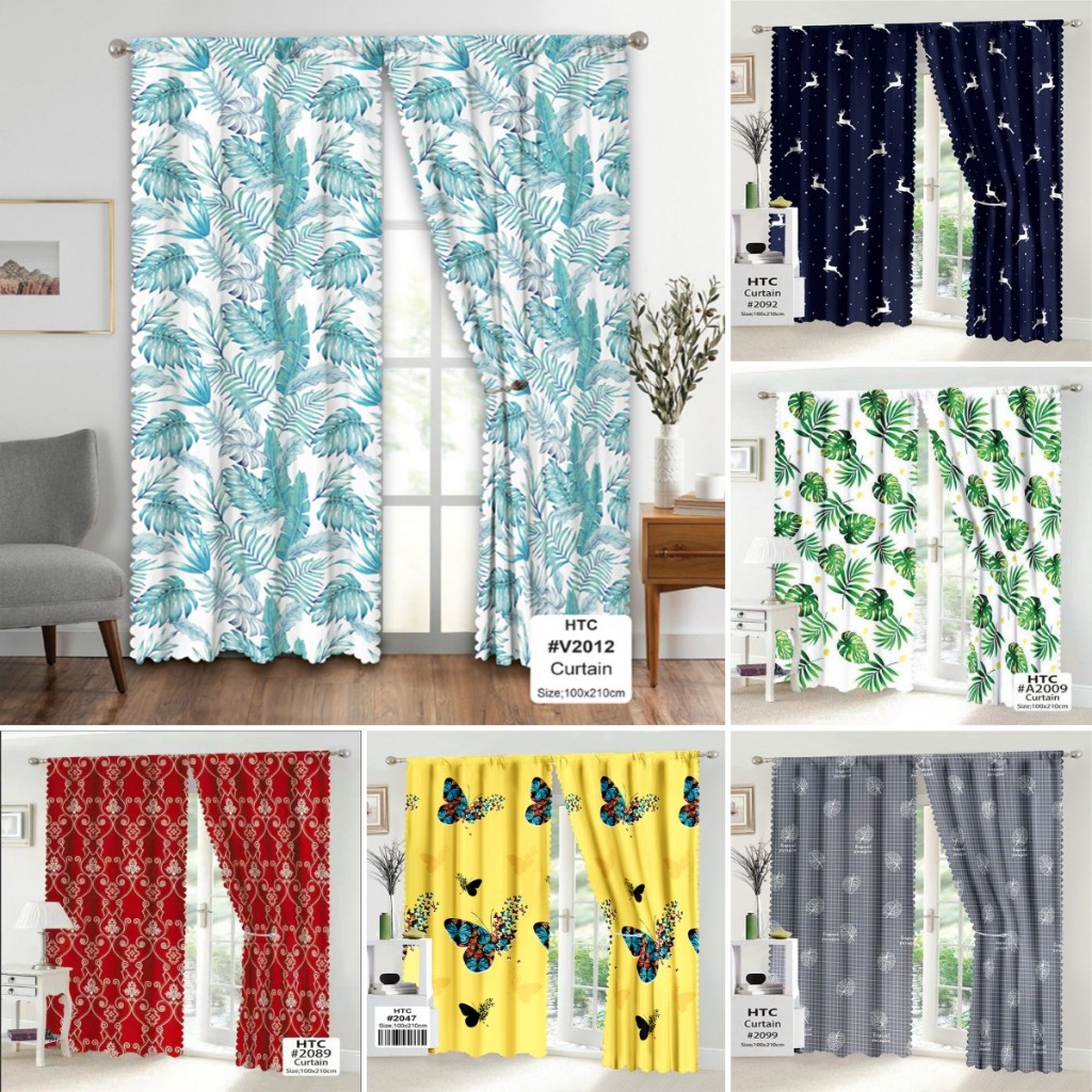 2024 Home Curtain for window 100cm x 210cm Home Decor New kurtina ...