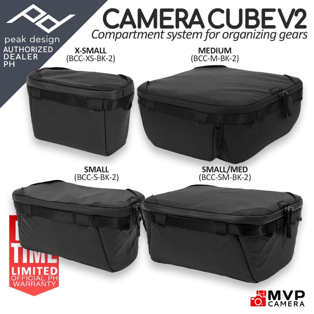 Peak Design Travel CAMERA CUBE V1 V2 Small Medium Large MVP CAMERA ...
