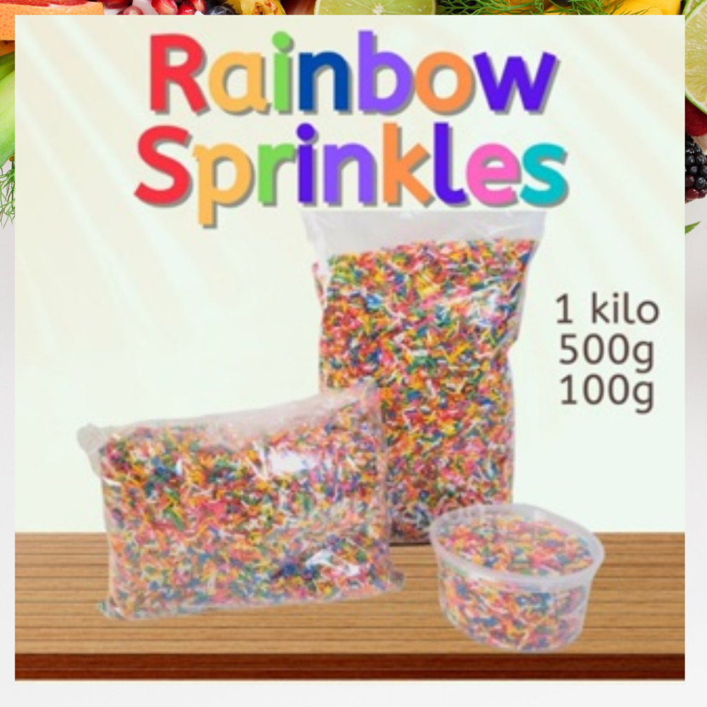 Rainbow Candy Sprinkles 100g and 500g | Shopee Philippines