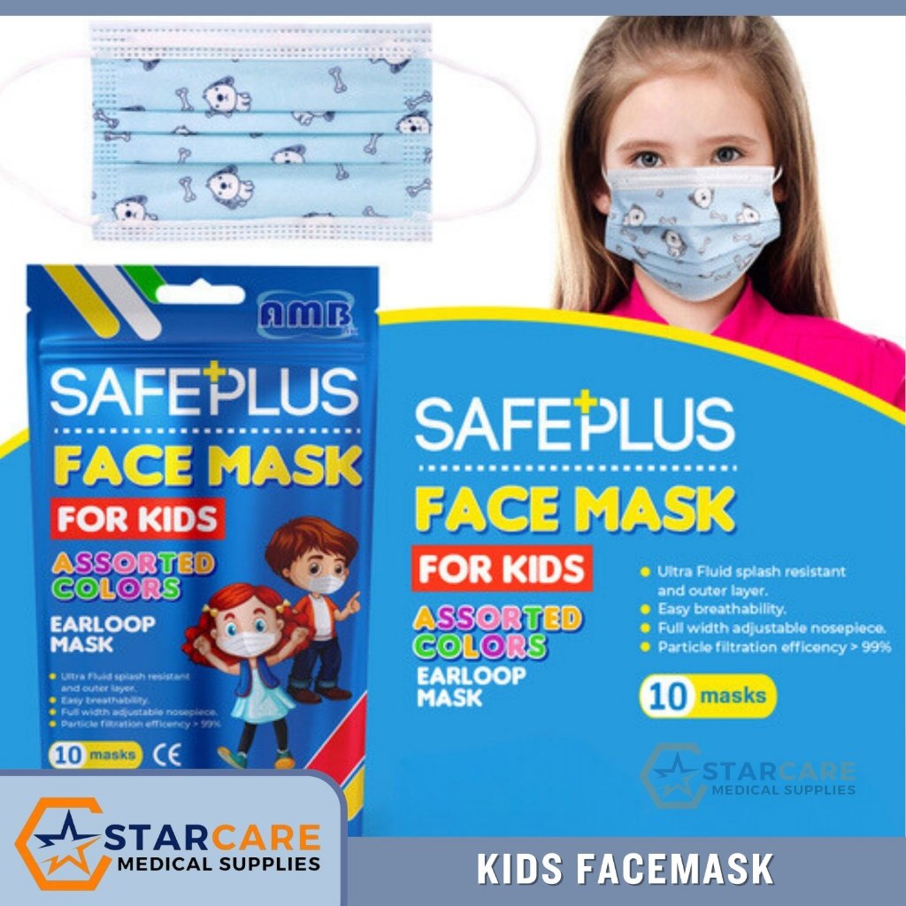Safe-Plus Facemask For Kids Assorted Color | Shopee Philippines