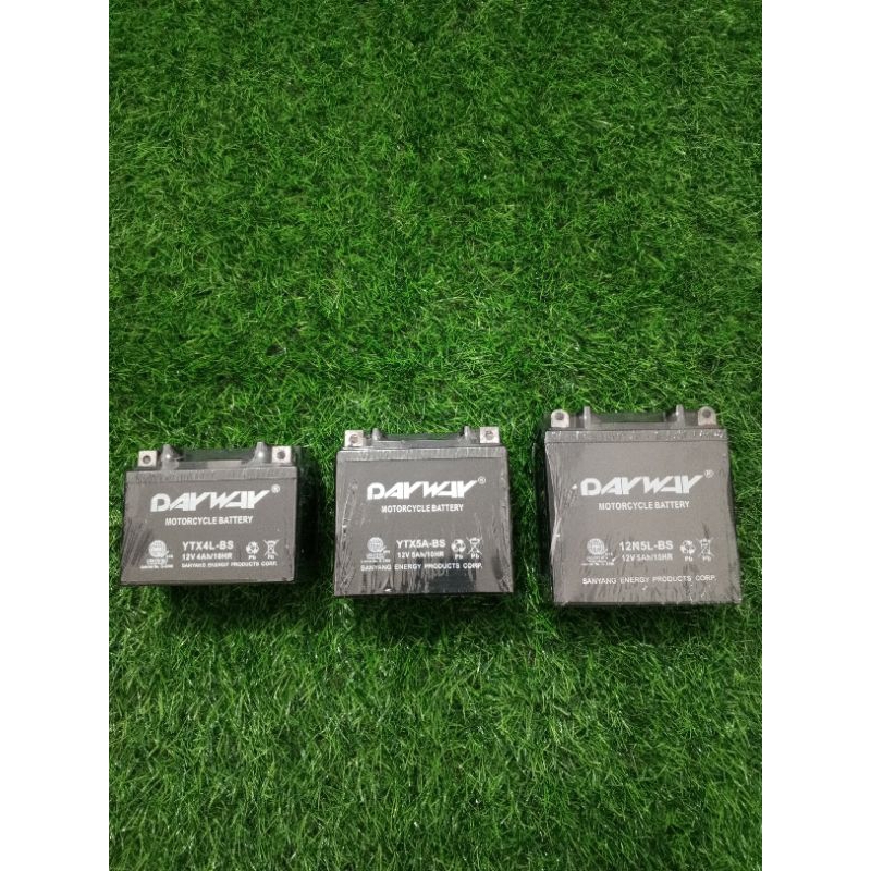 Dayway Battery size YTX4L, YTX5A, 12N5L for your motorcycle mio/beat ...