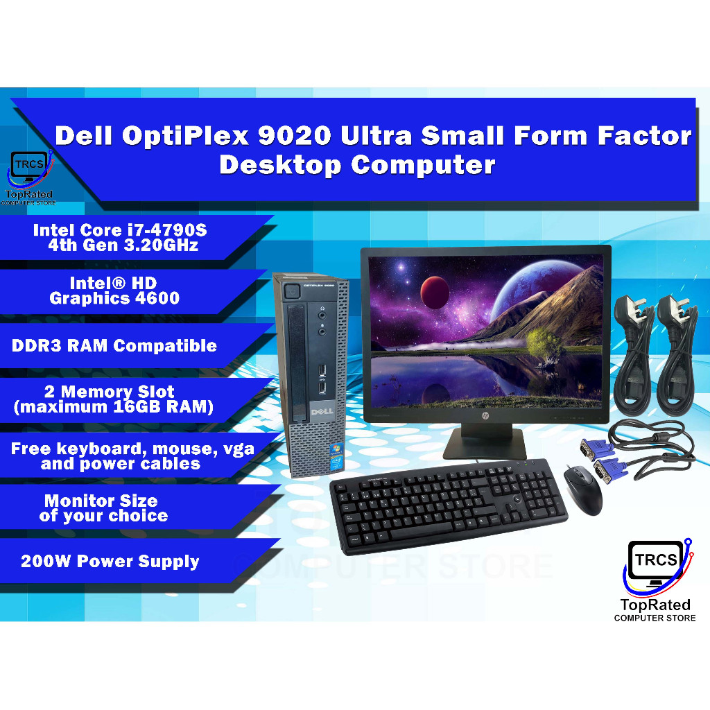 Desktop Computer Dell OptiPlex 9020 Ultra Small Form Factor 8GB/16GB ...