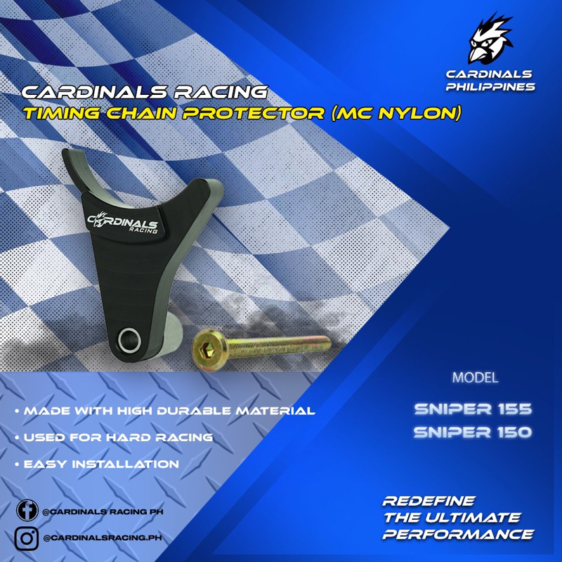 CARDINALS RACING - TIMING CHAIN PROTECTOR (MC NYLON) | Shopee Philippines