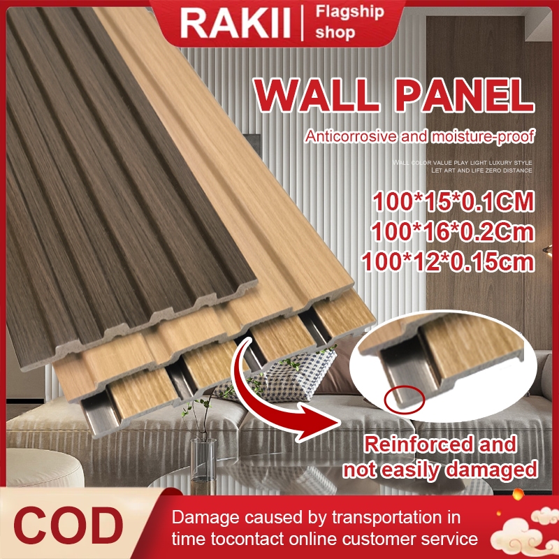 Solid Wood Panel Board Grille Design PVC Background fluted wall panel ...