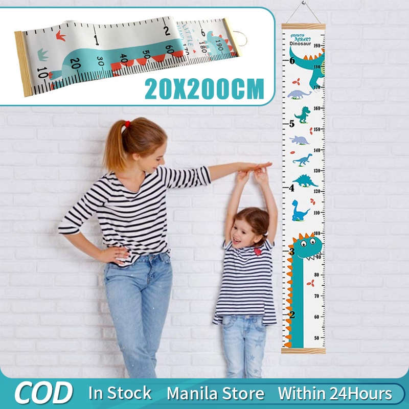 Growth Chart for Kids, Canvas Height Chart Ruler Canvas Removable Growth Height Chart | Shopee ...