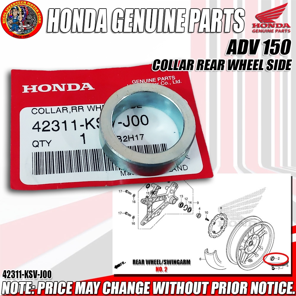ADV150 COLLAR REAR WHEEL SIDE (HPI) (GENUINE: 42311-KSV-J00) | Shopee ...