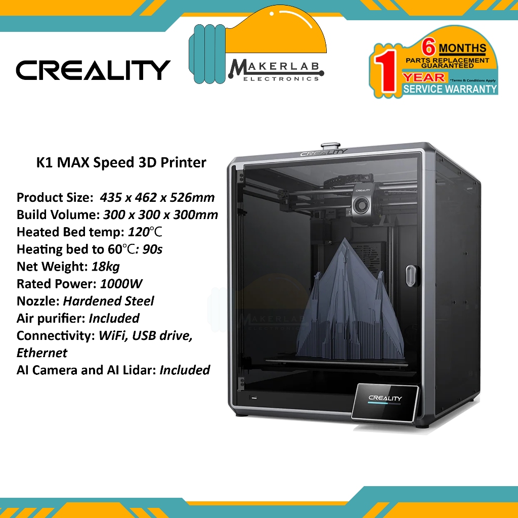 Creality K1 | K1 Max | K1C 3D Printer High Speed Printing 600mm/s Max ...