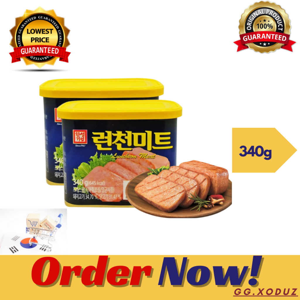 1PC NEW LABEL HANSUNG Korean Luncheon Meat 340g 2027 Expiry (LEGALLY ...