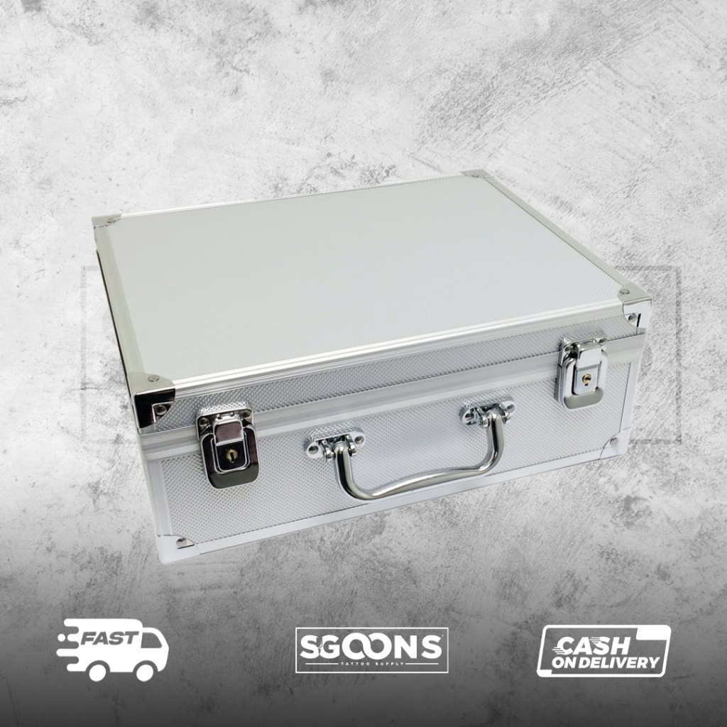 Tattoo Aluminum Machine Storage Case Carrying Box Empty Organizer ...