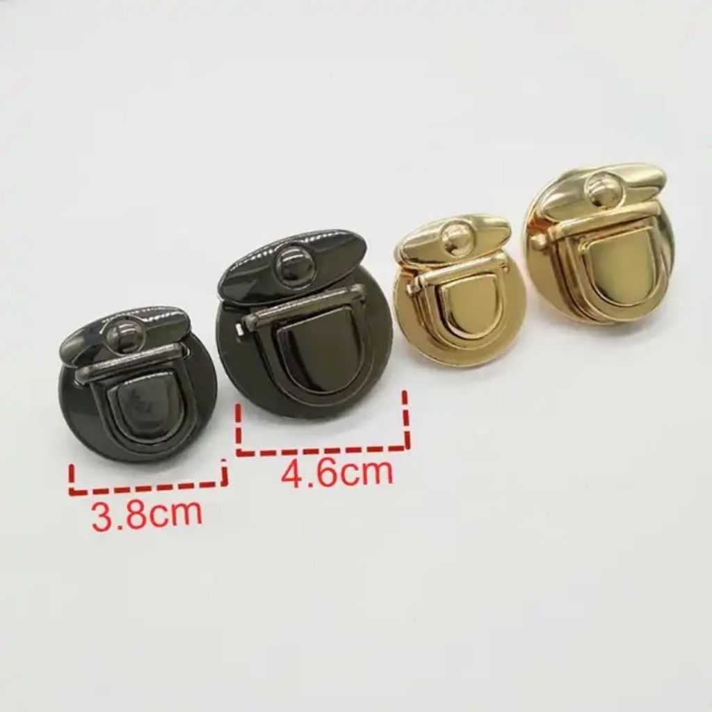 1 PIECE GOLD PUSH LOCK AND TWIST LOCK BAG METAL LUGGAGE ACCESSORIES ...