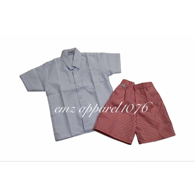 terno short checkerd school uniform | Shopee Philippines