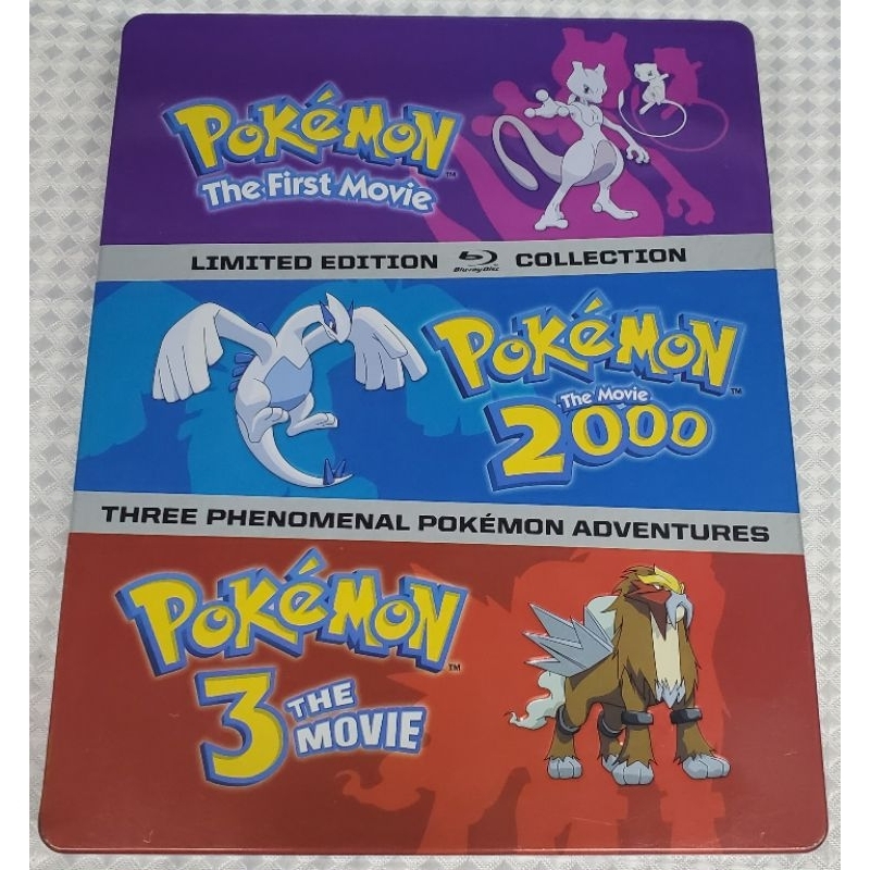 Pokemon The first movie, Pokemon The movie 2000, Pokemon the 3 Movie ...
