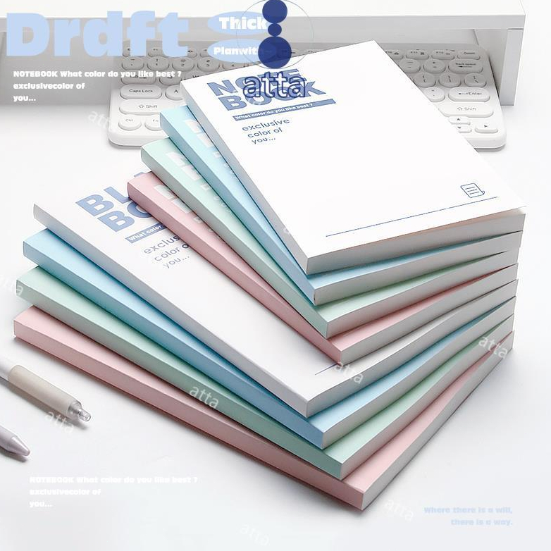 128Sheets A5/B5 Color Super Thick Notebook Line Blank Notepad Colorful ...
