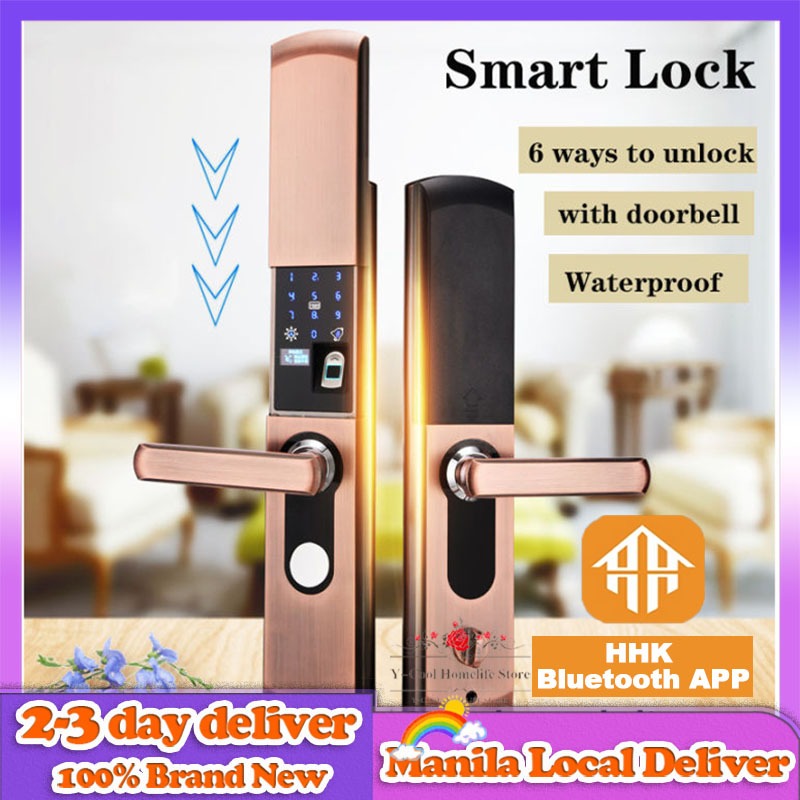 Waterproof Smart Fingerprint Lock IC Card lock Electronic Passcode Lock ...