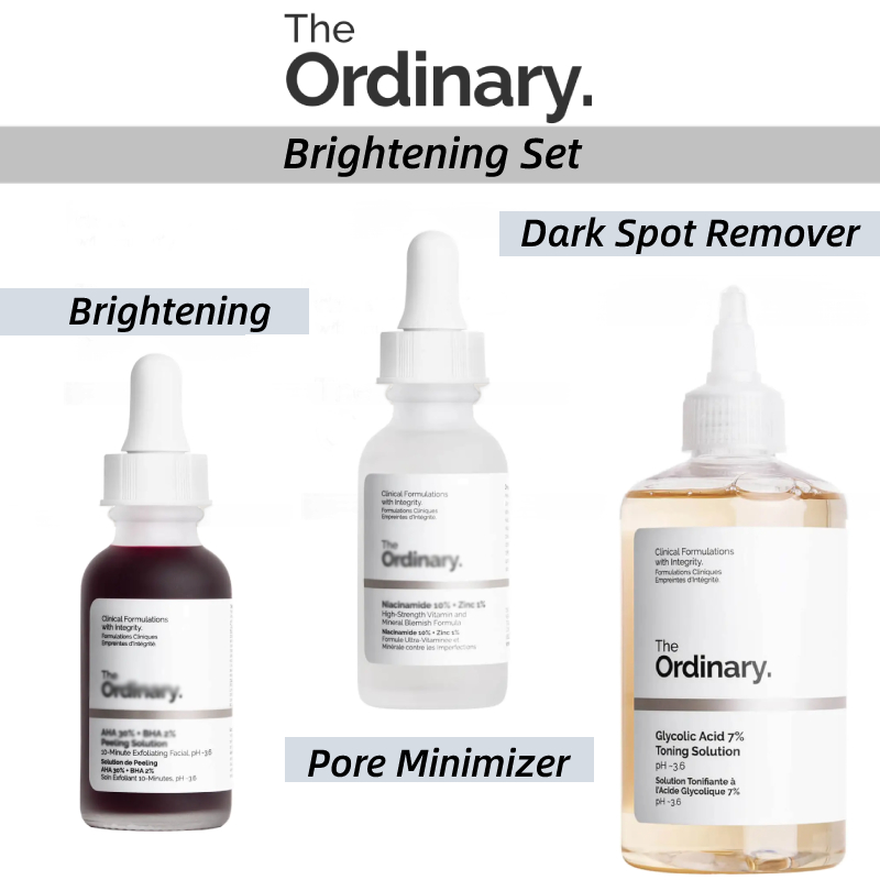Brightening Serum Set The Ordinary Glycolic Acid 7% Toning Solution ...