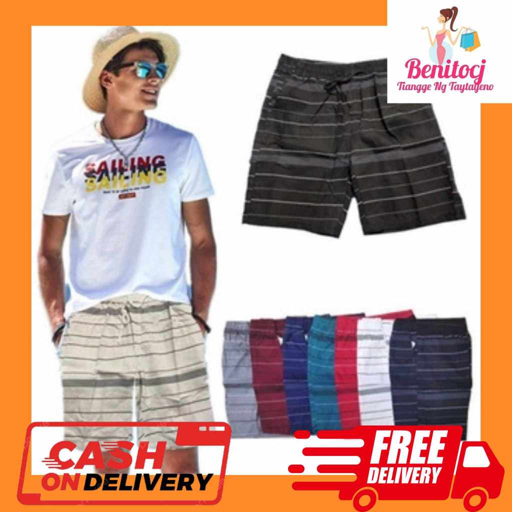 Gawang Taytay Stripe Shorts for Men Best Daily Outfit for Jogging ...