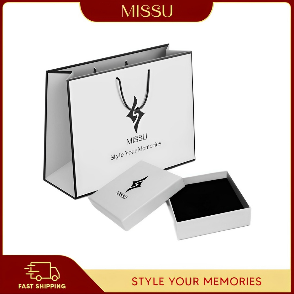 Missu Paper Bag and Jewelry Box (NO ITEM INSIDE) Box for Set Necklace ...