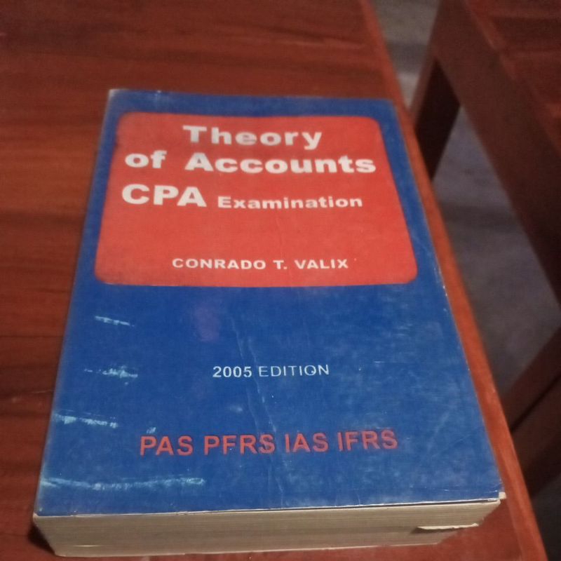 Theory of Accounts CPA Examination by Conrado Valix | Shopee Philippines