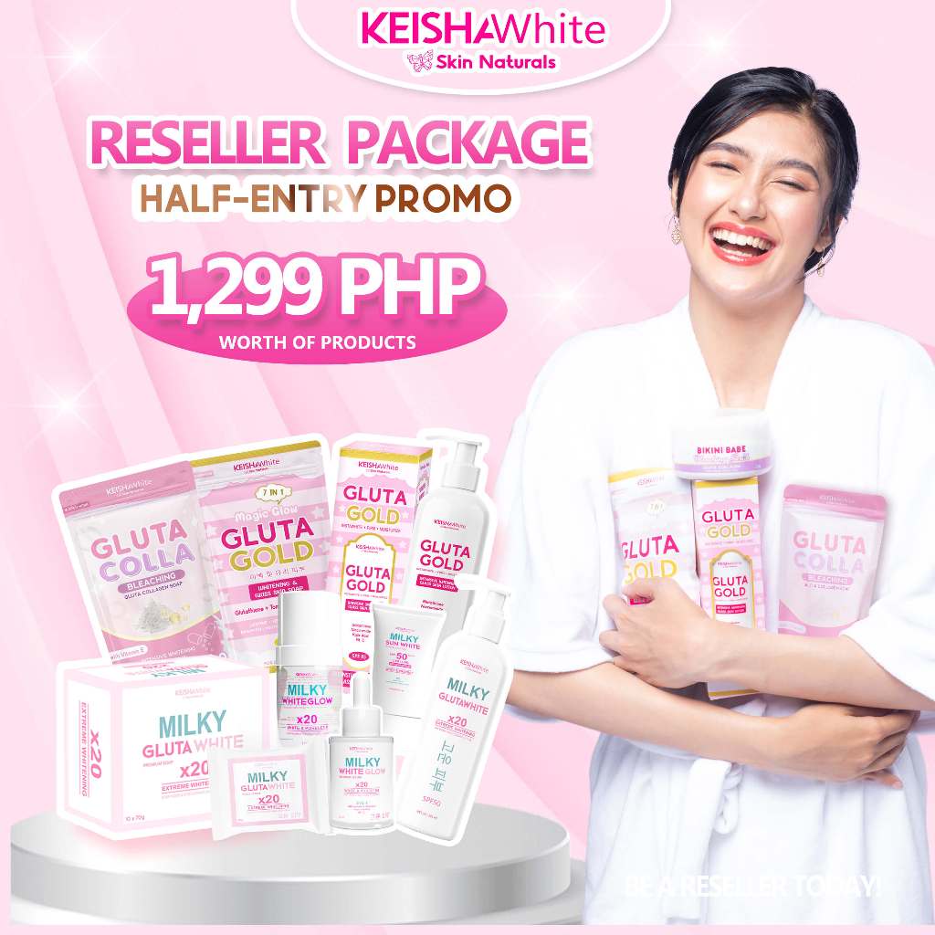 RESELLER PACKAGE BY KEISHA MILKY GLUTA WHITE SOAP, LOTION, SERUM, FOAM ...