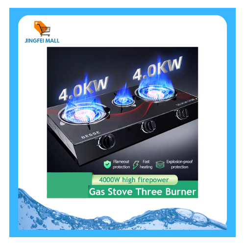 Gas Stove Two Burner Gas Stove Double Standard 700X350X100mm | Shopee ...