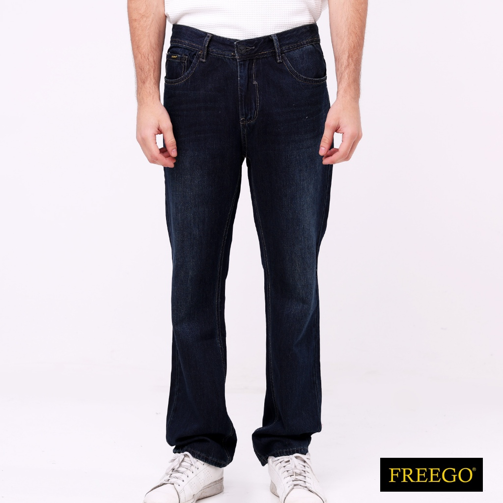 Freego Mens Denim Long Pants Regular Fit GSB20-0012 | Shopee Philippines