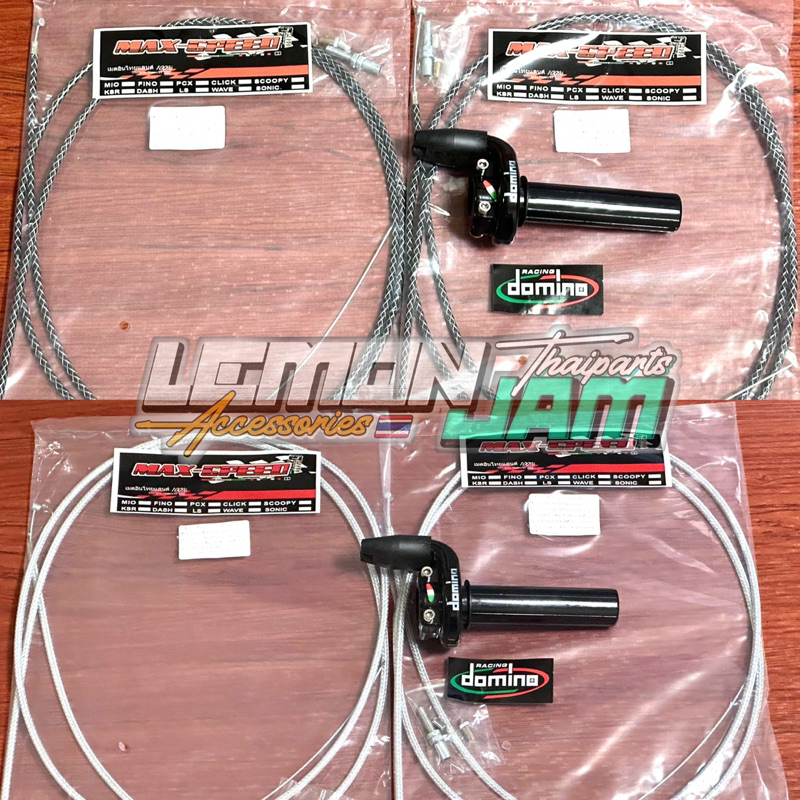 DOMINO THROTTLE & carbon throttle cable PCX / NMAX / CLICK / FI / R150 ...