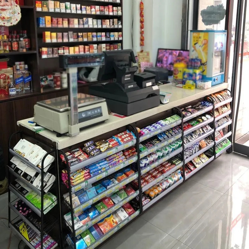 Supermarket shelves cash register display rack shelf for store stand ...