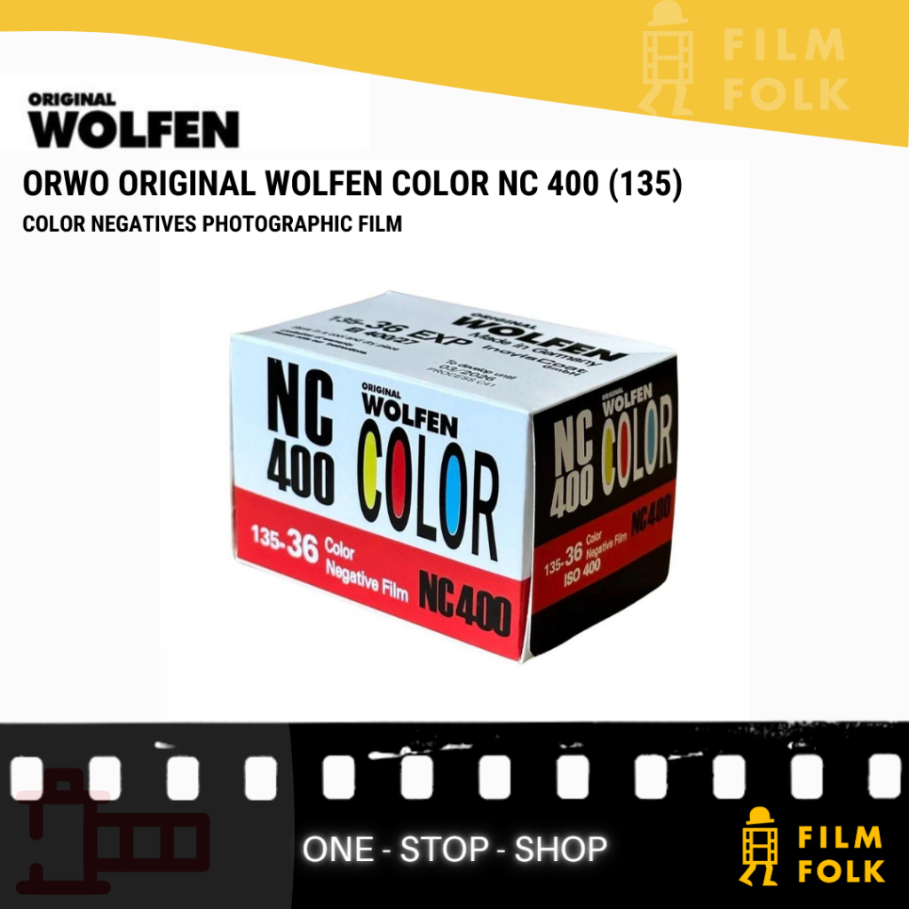 ORWO ORIGINAL WOLFEN COLOR NC 400 - 135/35MM FORMAT COLORED ...