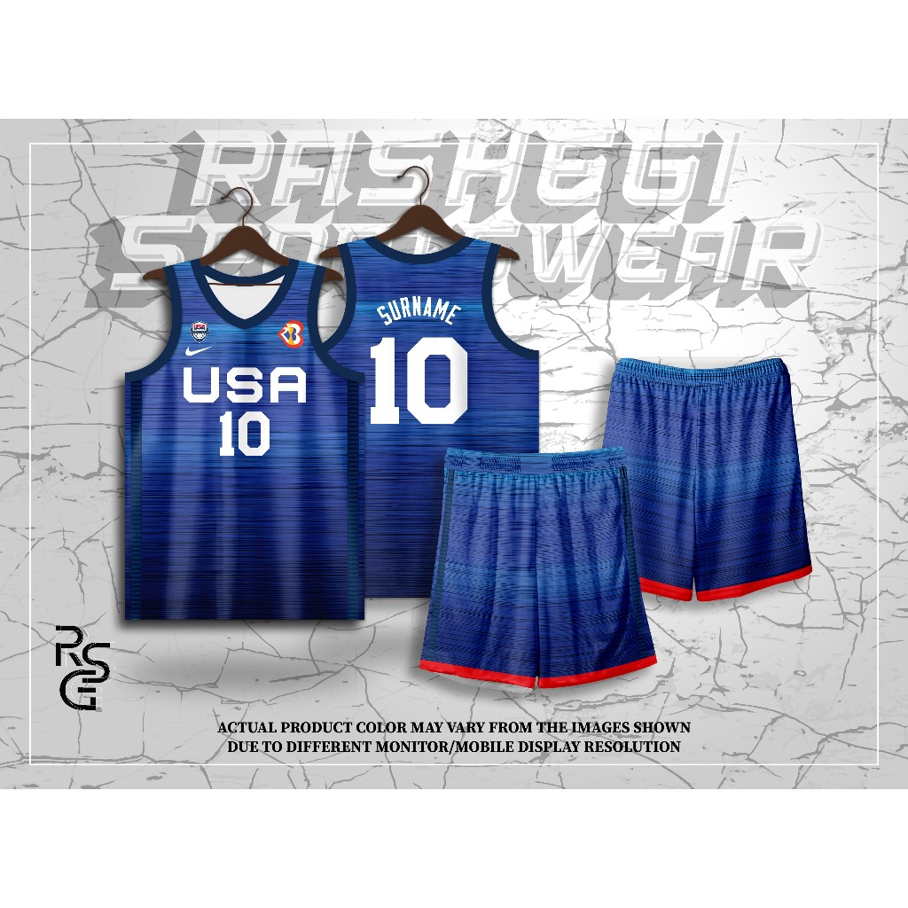 2024 RSG Customized Jersey Full Sublimation Team USA | Shopee Philippines